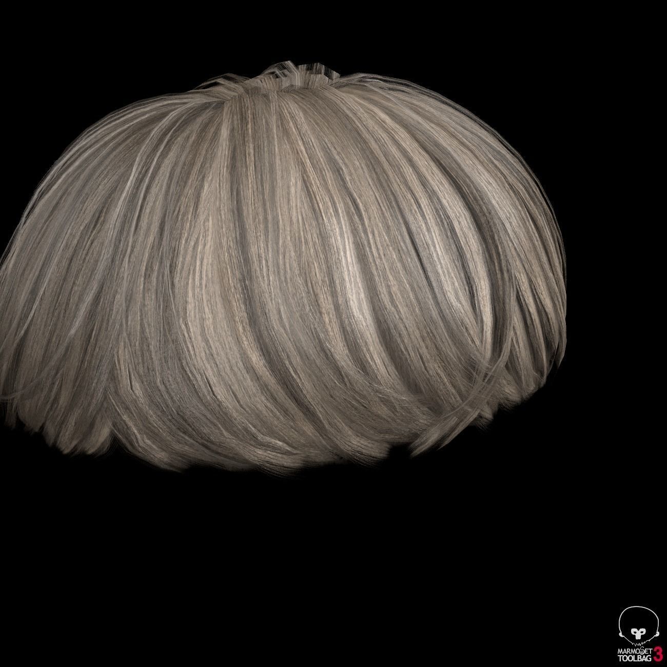 3D model Round Hair Low poly VR / AR / low-poly | CGTrader