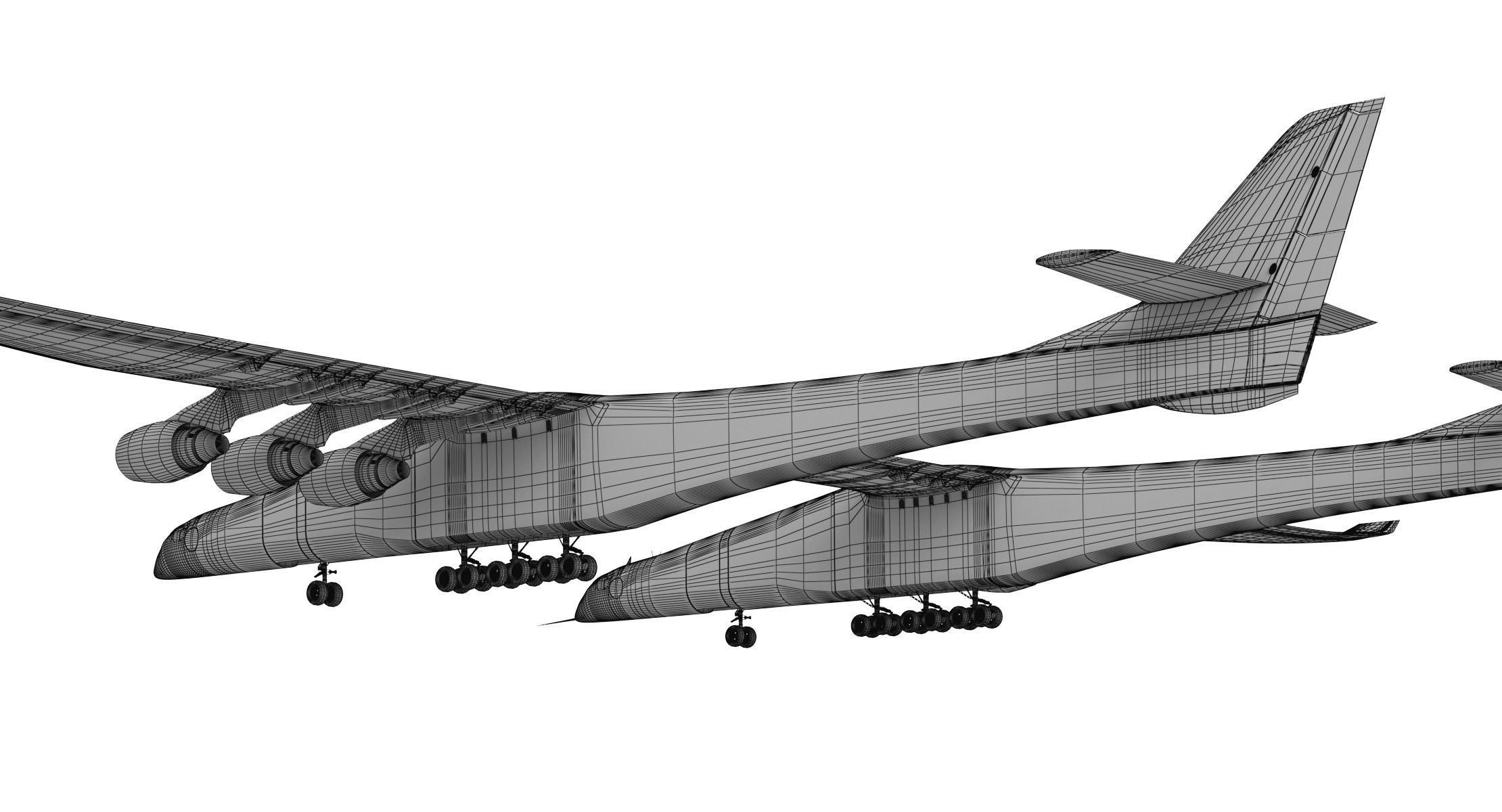 Stratolaunch Carrier Aircraft 3D Model 3D model | CGTrader