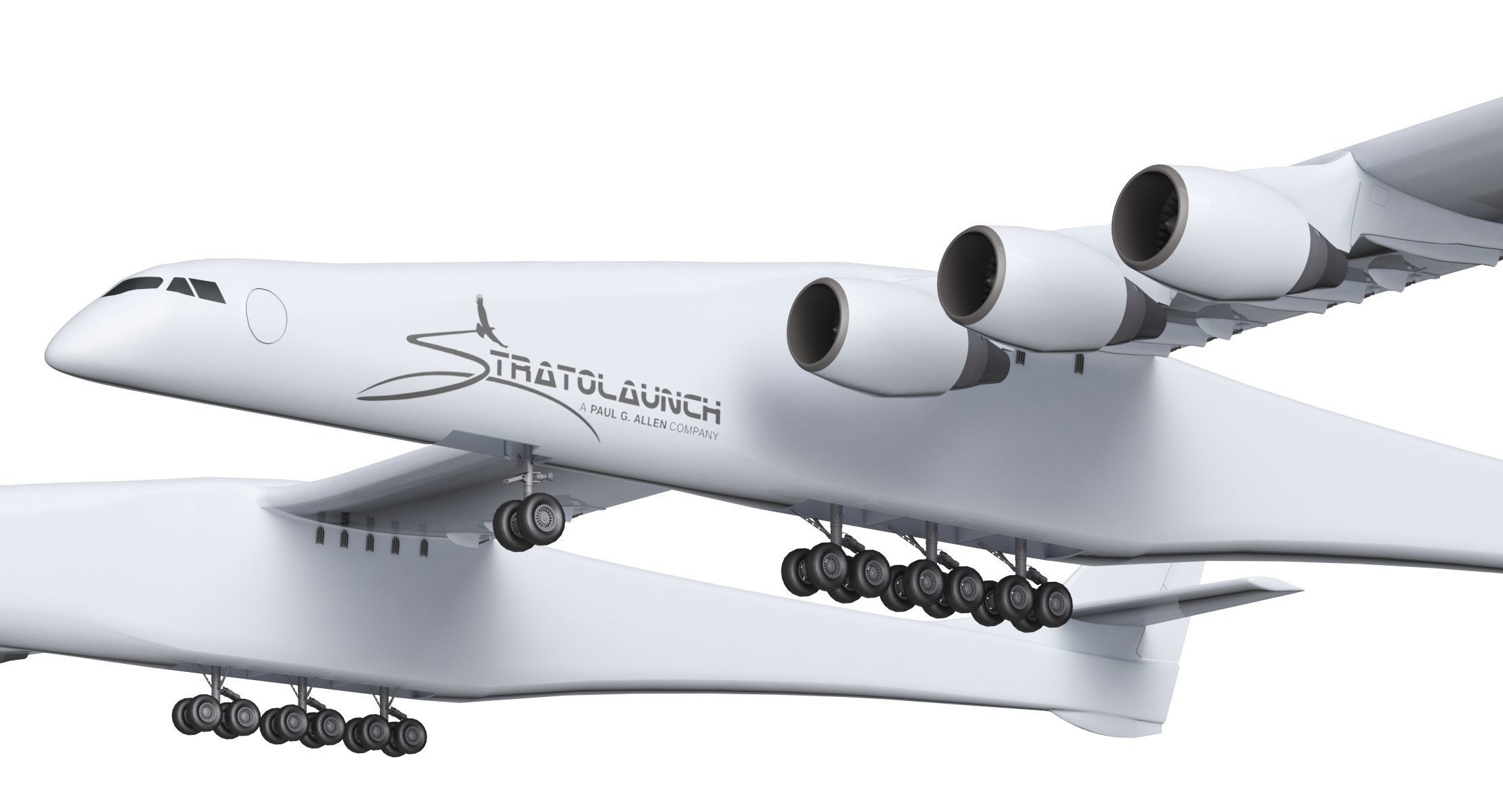 Stratolaunch Carrier Aircraft 3D Model 3D model | CGTrader