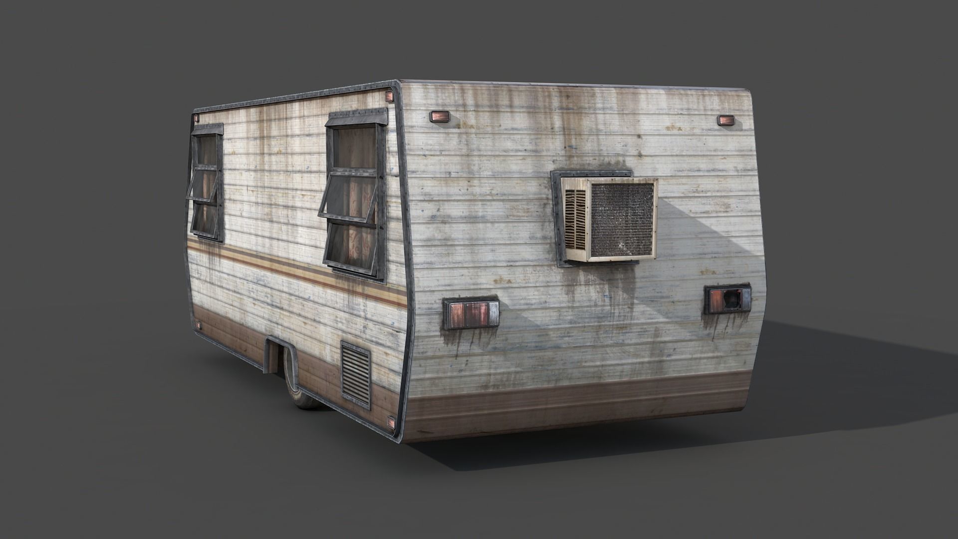 3D model Caravan Trailer House VR / AR / low-poly | CGTrader