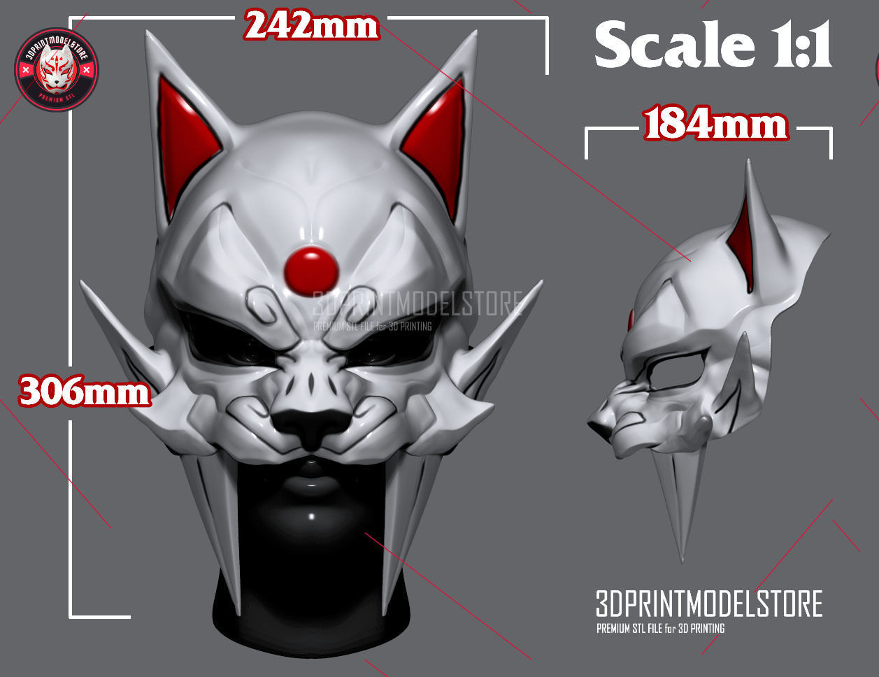 Lynx Cosplay Mask - Red Robin Mask - Costume Helmet 3D model 3D ...