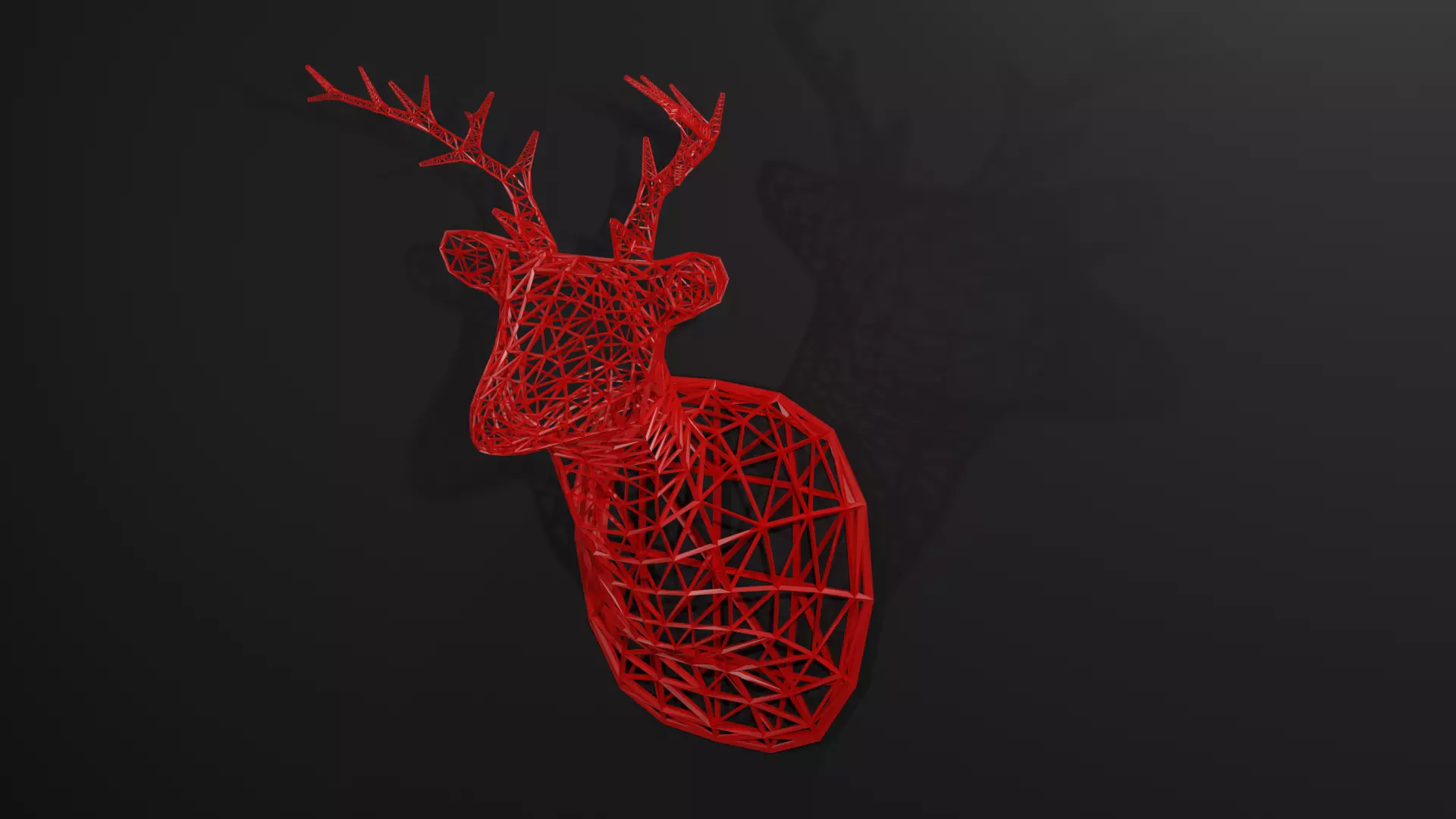 Deer wire frame 3D model 3D printable | CGTrader