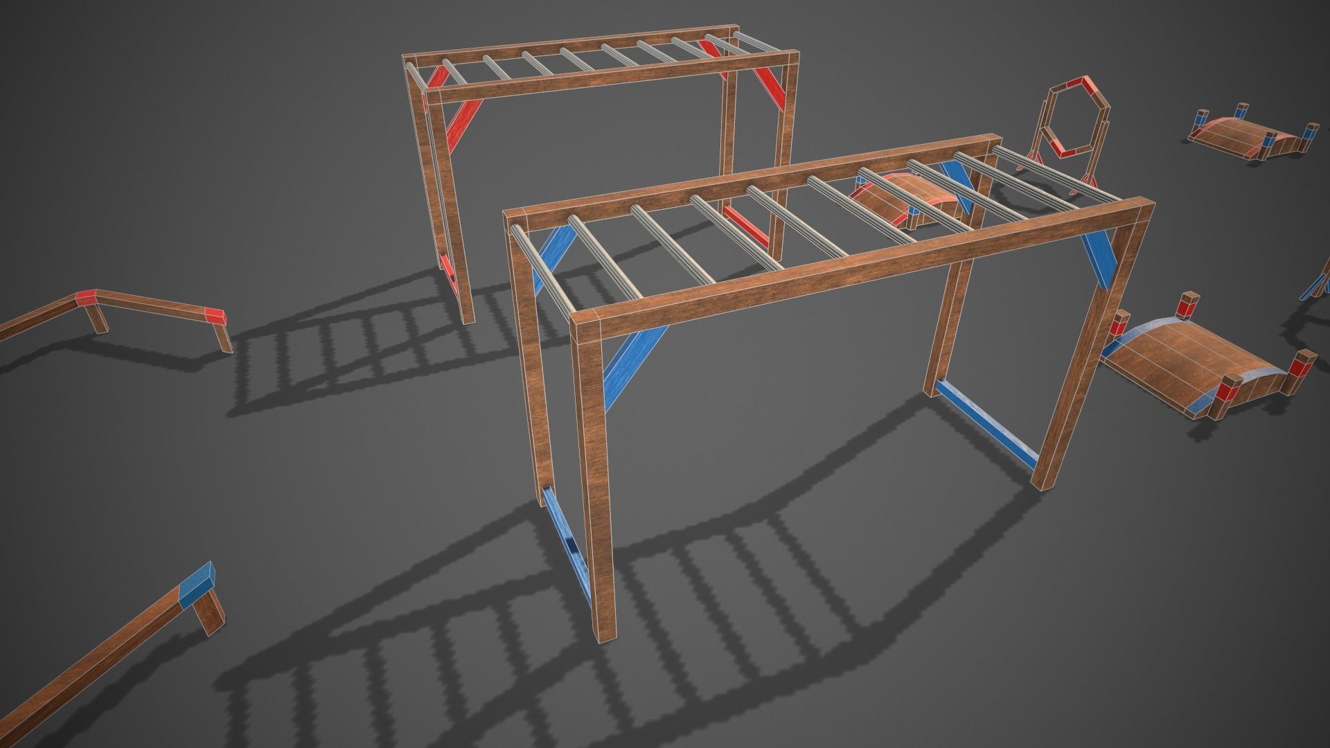 3D model Obstacle Course Survivor Parkour VR / AR / low-poly | CGTrader