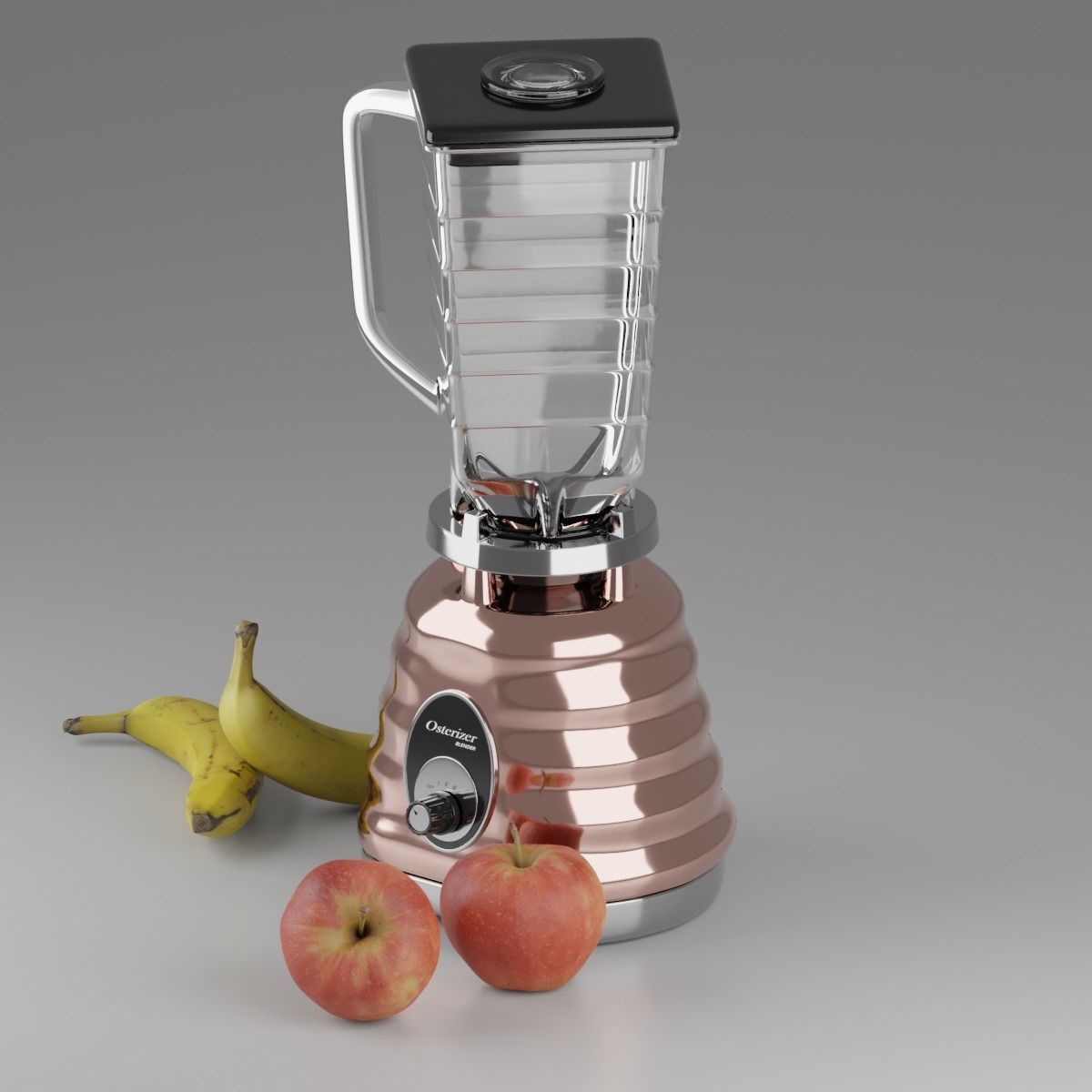3D model Blender with apples and bananas VR / AR / low-poly | CGTrader