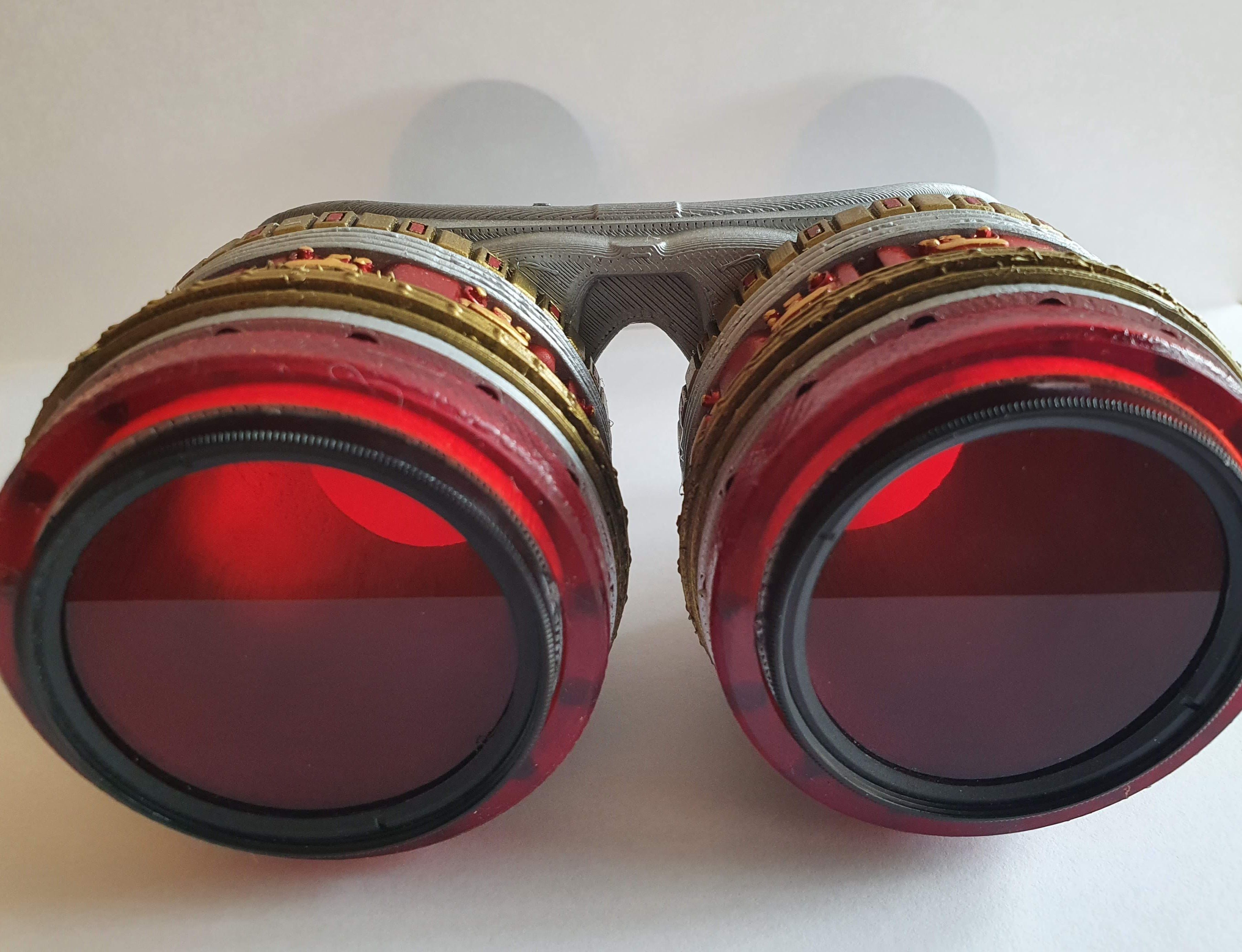 Steampunk Cyberpunk Goggles 3D model 3D printable | CGTrader