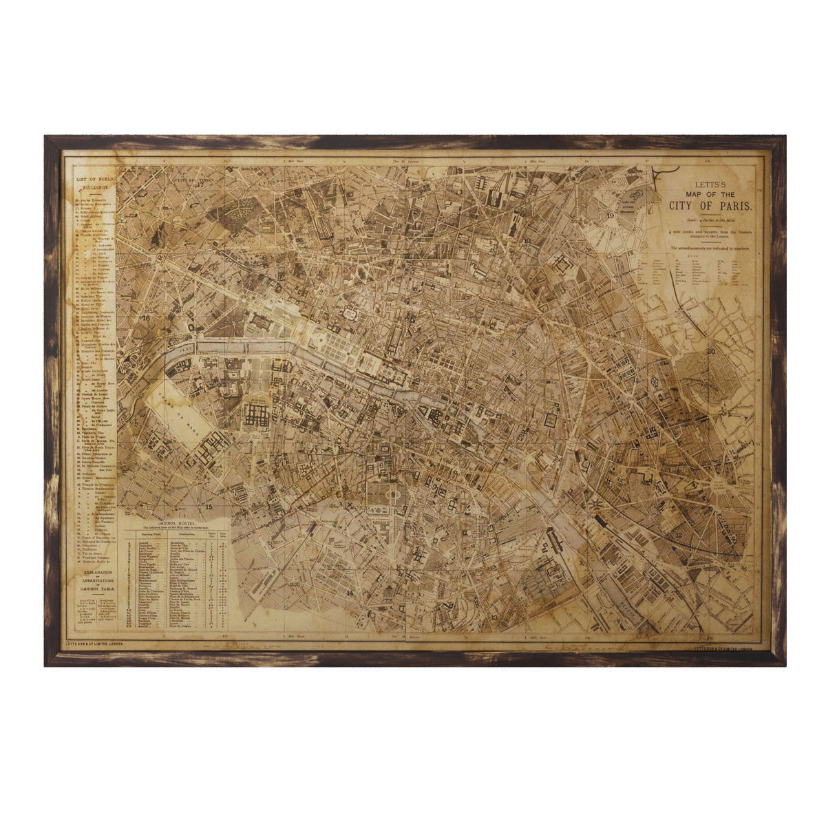 Restoration Hardware Vintage Paris Map 3D model | CGTrader