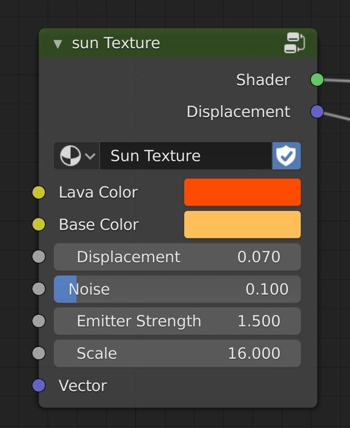 Stylised Sun Procedural Texture 3D model | CGTrader