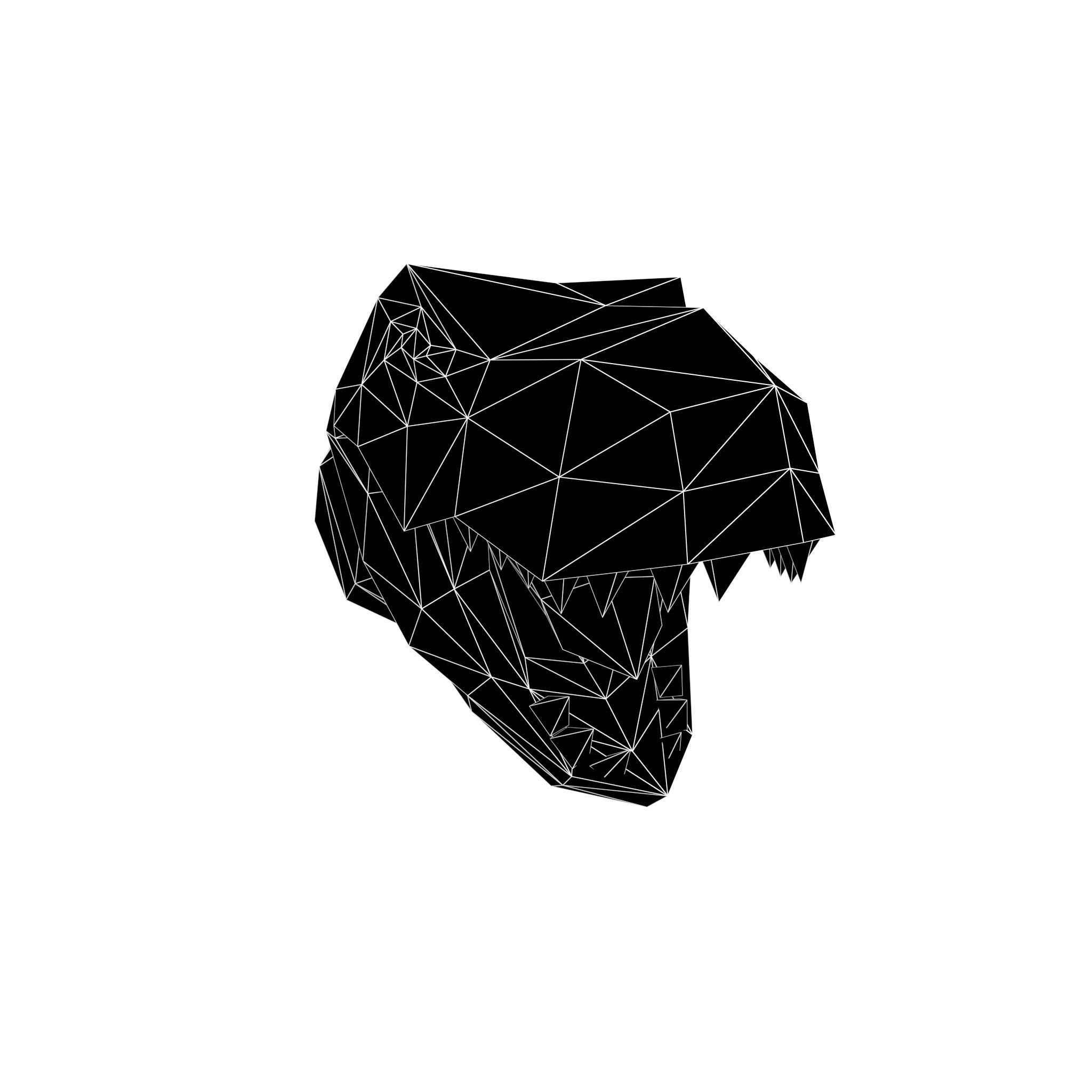 3D model Tyrannosaurus Rex Head v1 001 VR / AR / low-poly | CGTrader