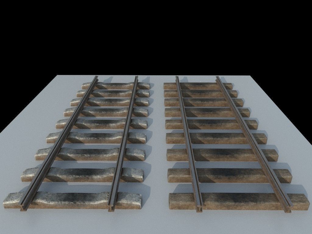 3D model Tram rails VR / AR / low-poly | CGTrader