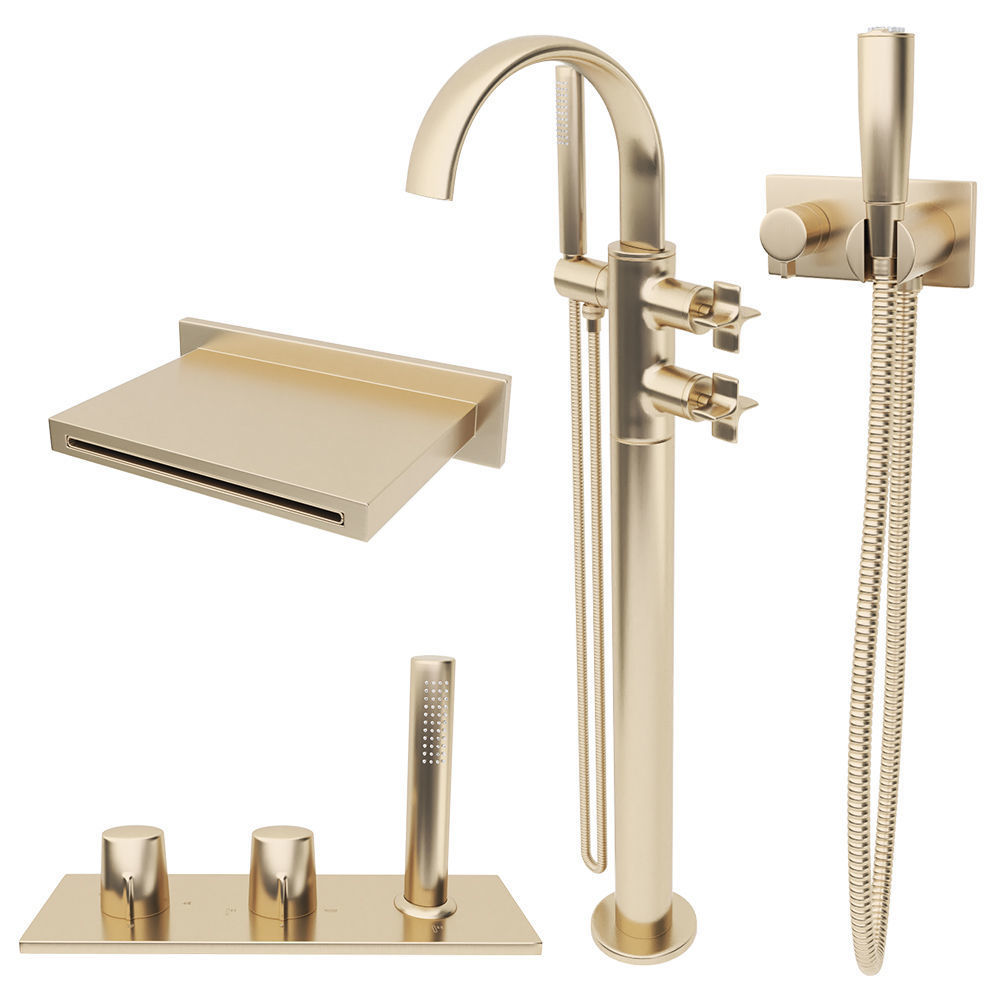 Faucets Armani Roca Set 3 3D model | CGTrader
