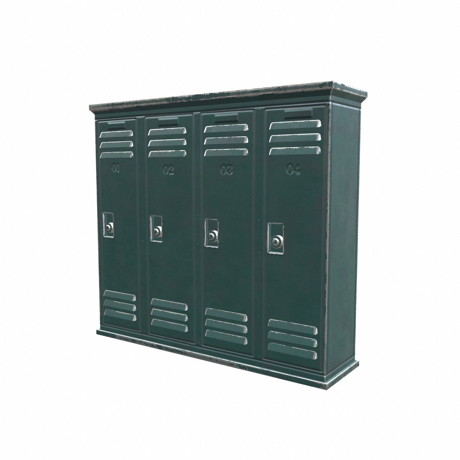 3D model Lockers - 01 VR / AR / low-poly | CGTrader