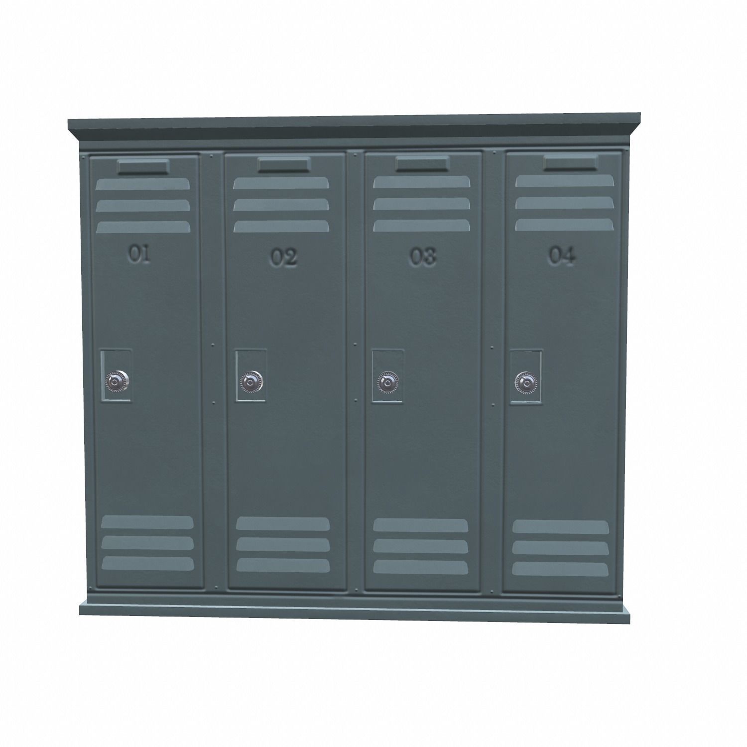 3D model Lockers - 02 VR / AR / low-poly | CGTrader