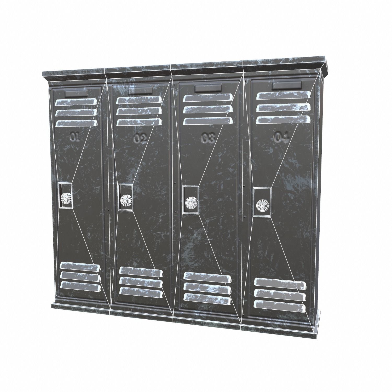 3D model Lockers - 03 VR / AR / low-poly | CGTrader