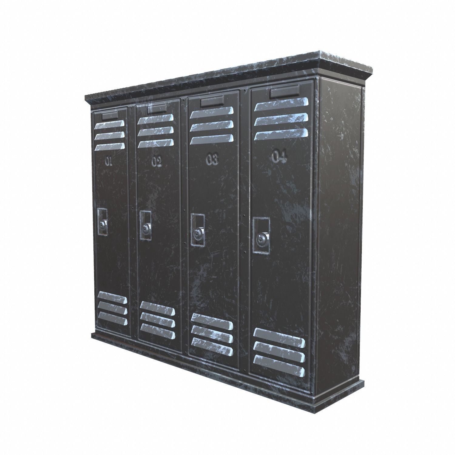 3D model Lockers - 03 VR / AR / low-poly | CGTrader