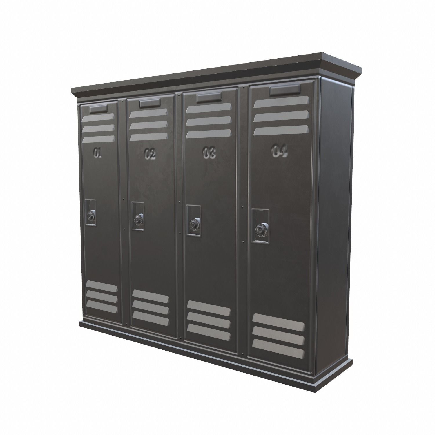 3D model Lockers - 03 VR / AR / low-poly | CGTrader