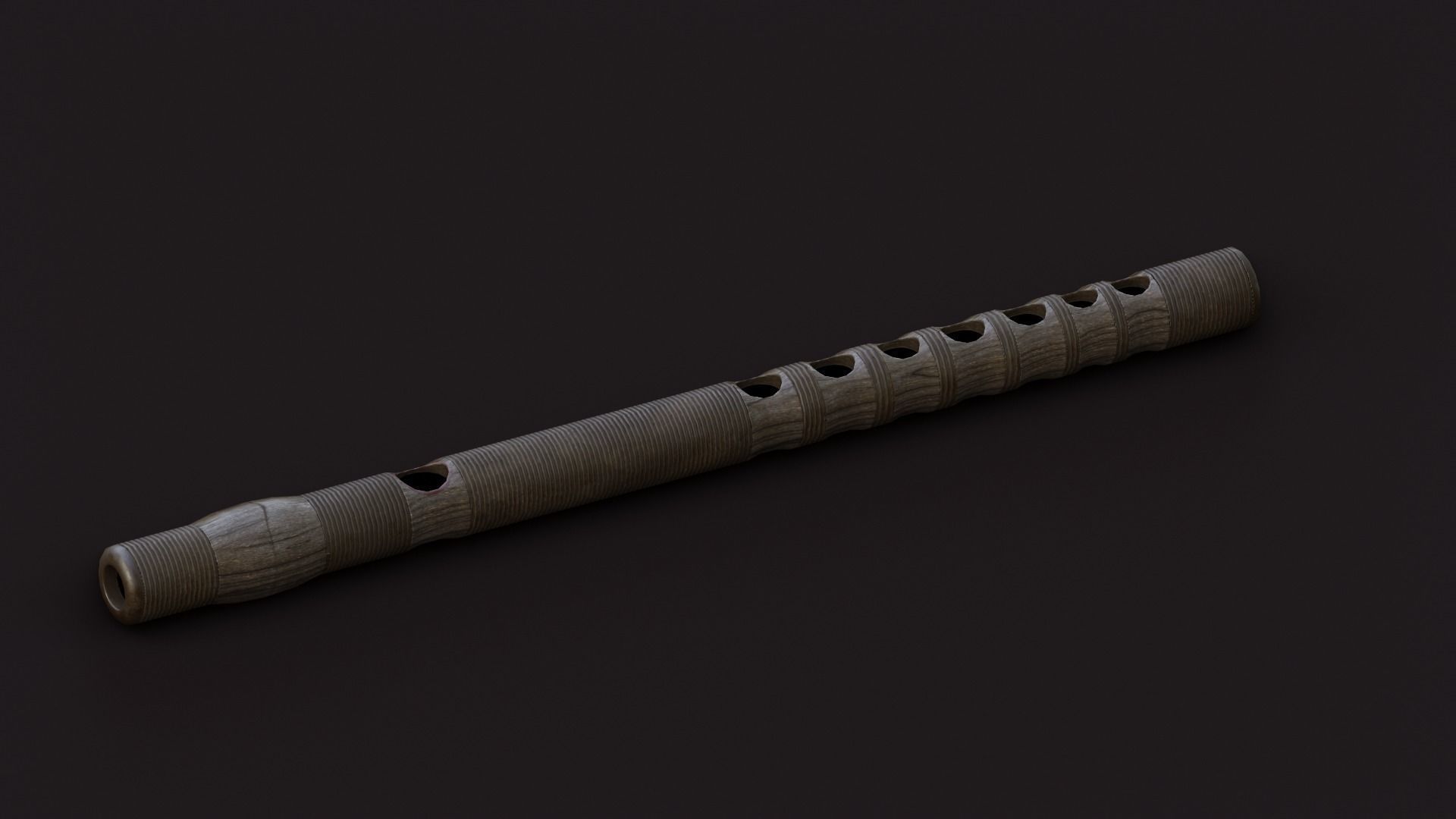 3D model Ryuteki traditional Japanese Instrument VR / AR / low-poly ...