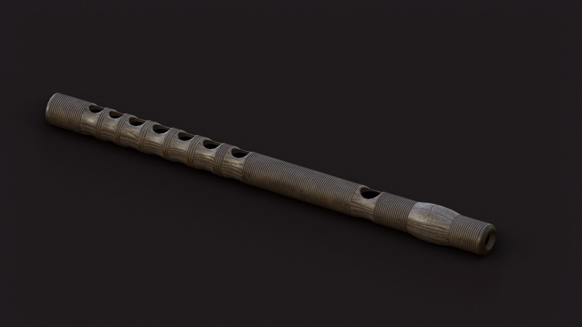 3D model Ryuteki traditional Japanese Instrument VR / AR / low-poly ...