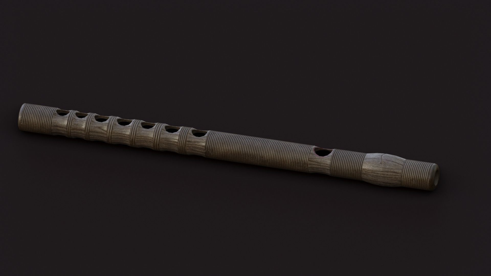 3D model Ryuteki traditional Japanese Instrument VR / AR / low-poly ...