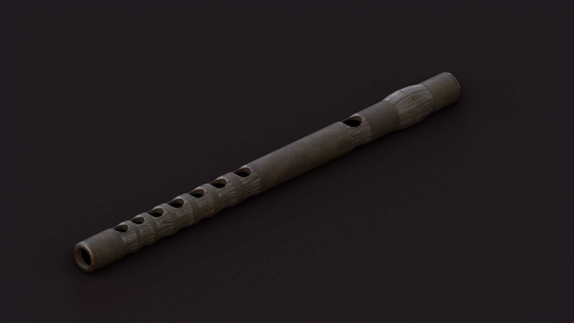 3D model Ryuteki traditional Japanese Instrument VR / AR / low-poly ...