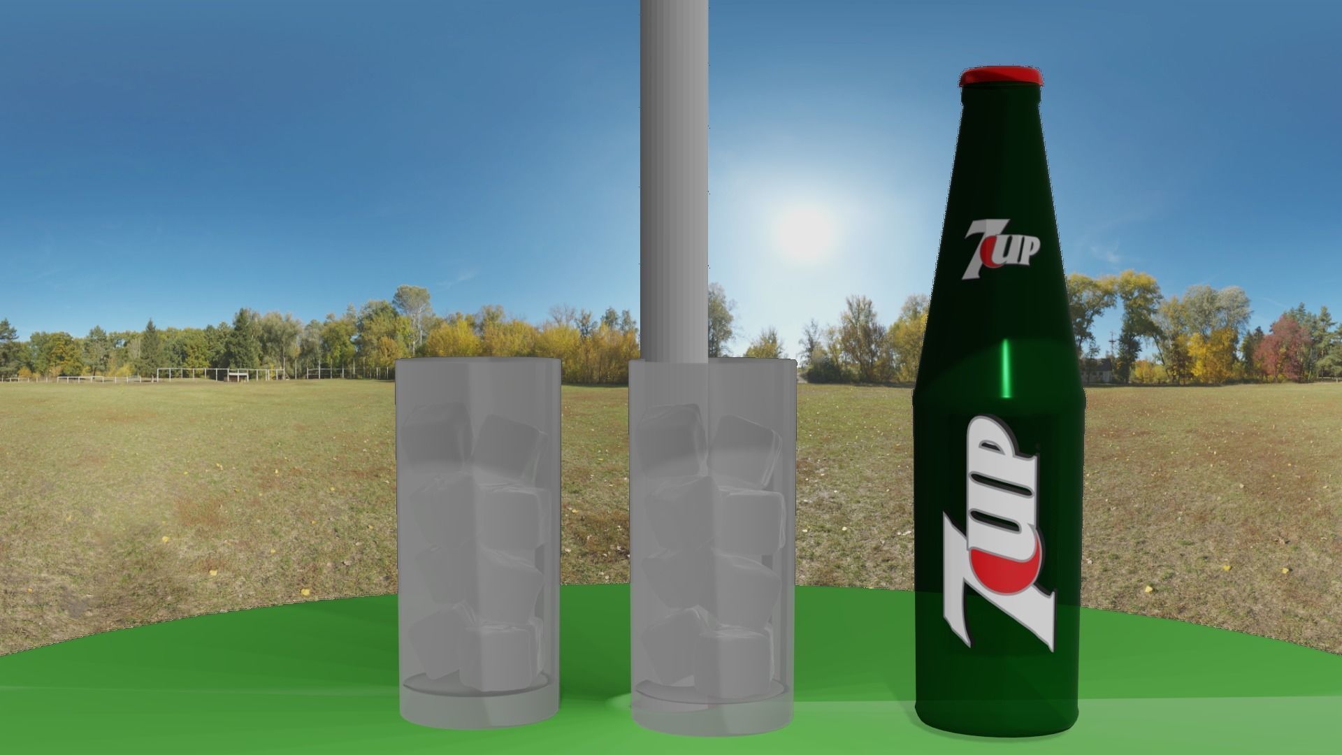 3D model 7UP Bottle VR / AR / low-poly | CGTrader