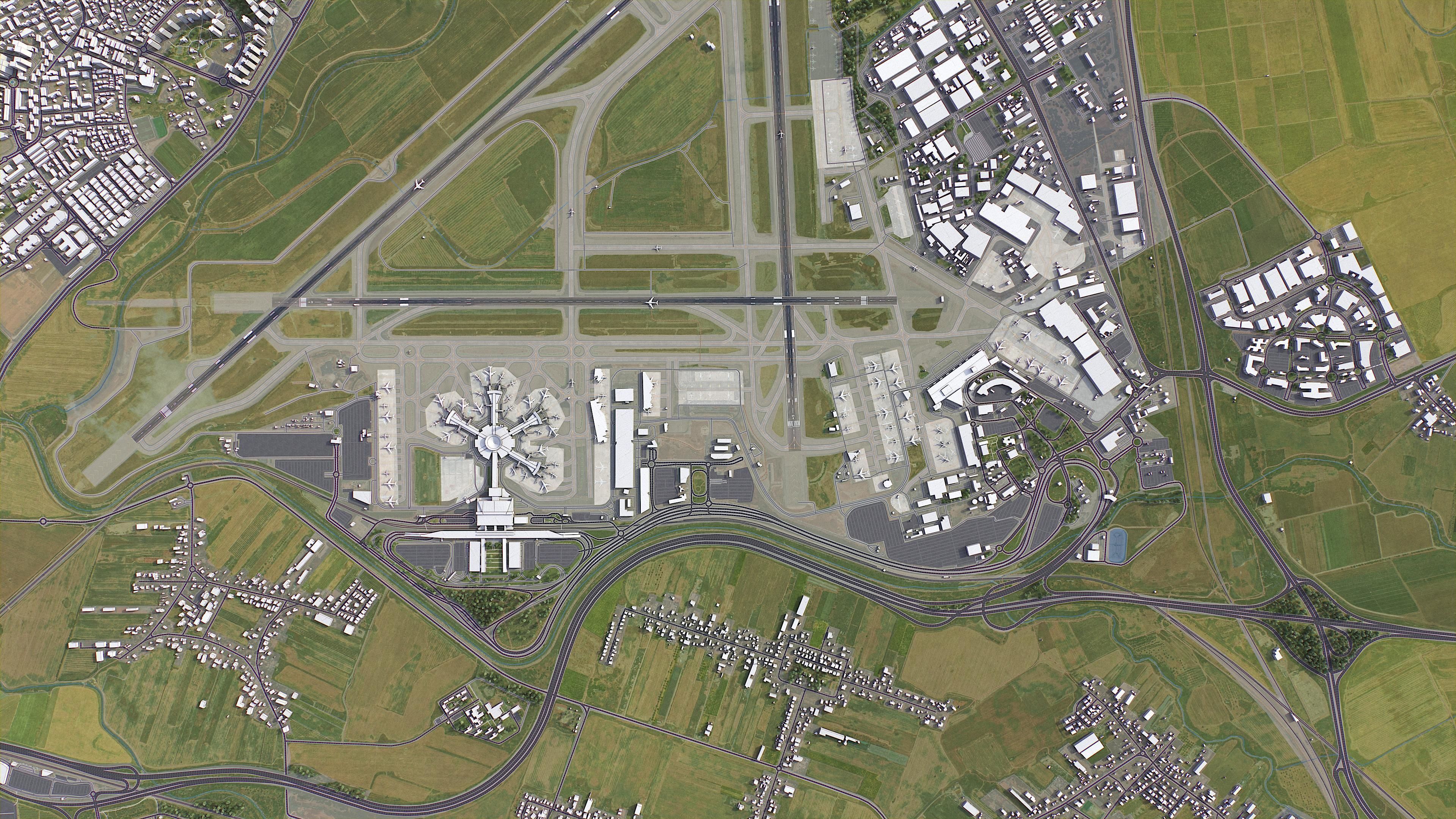 3D model Ben Gurion Airport VR / AR / low-poly | CGTrader