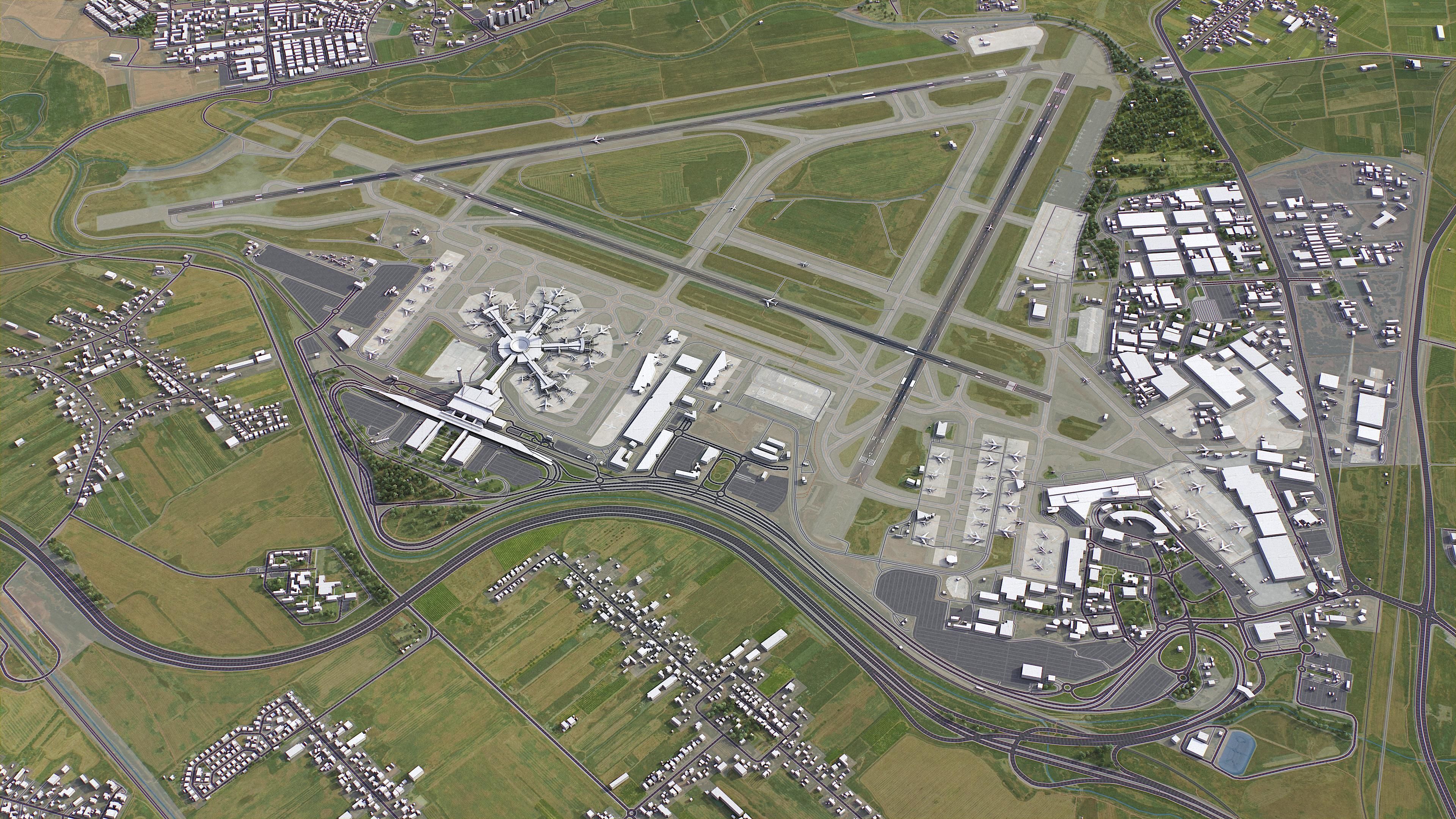 3D model Ben Gurion Airport VR / AR / low-poly | CGTrader