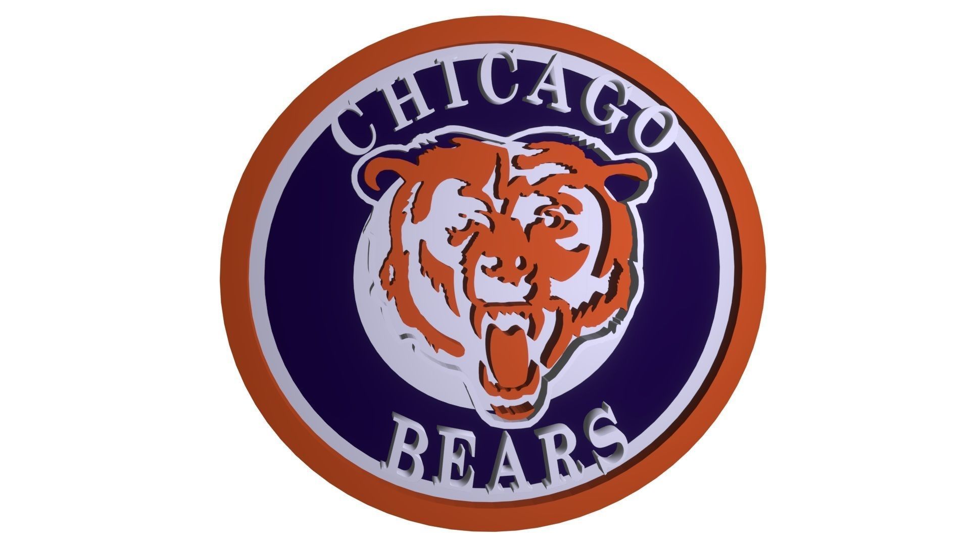 Chicago Bears in circle 3D model | CGTrader
