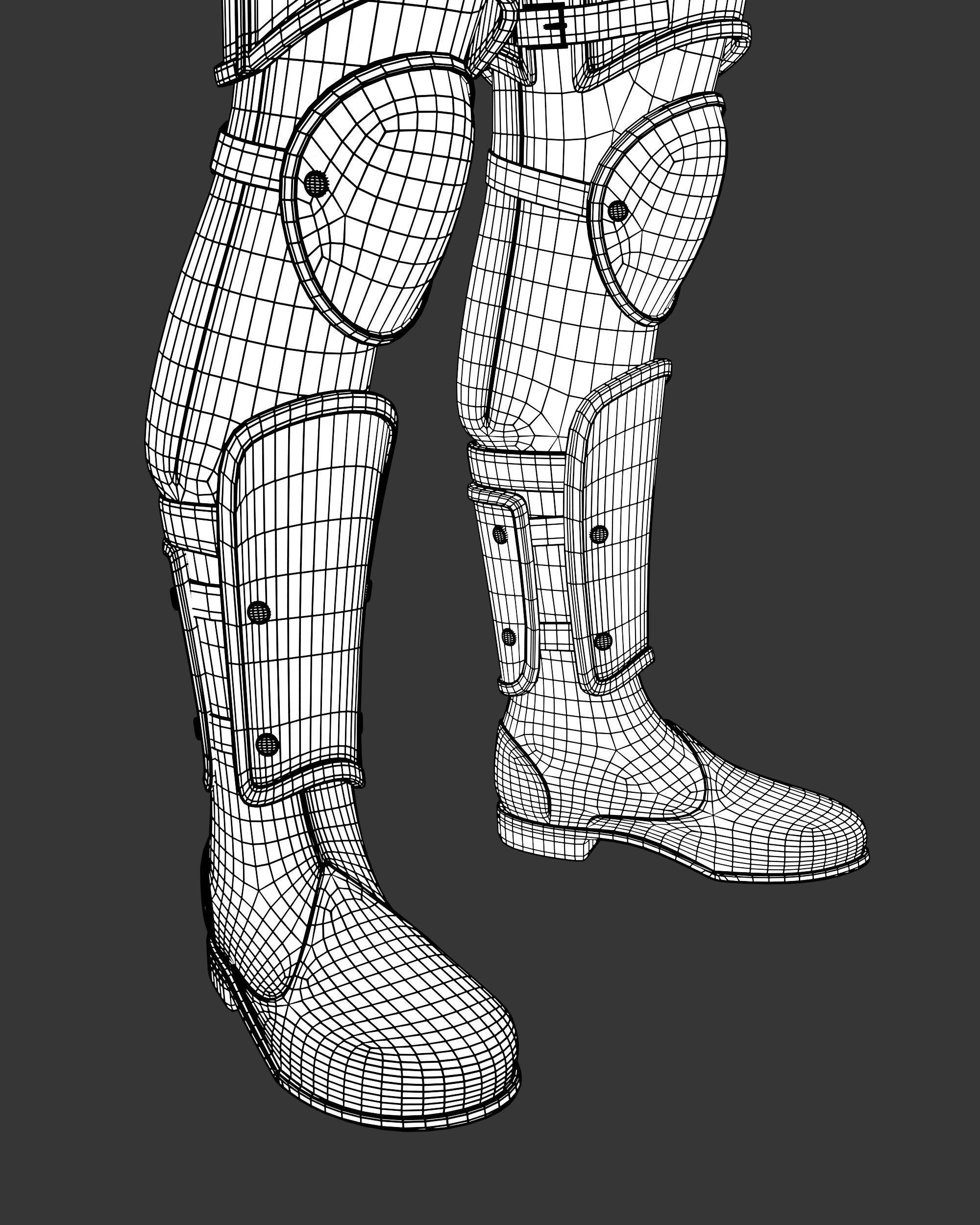 3D model Medieval Common Armor Suit VR / AR / low-poly | CGTrader