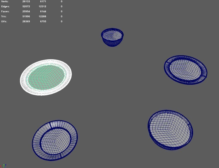 3D model soup 5 types v2 VR / AR / low-poly | CGTrader
