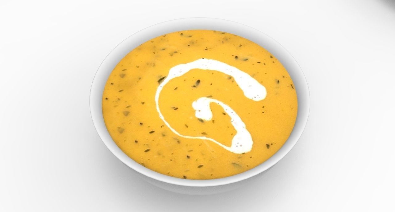 3D model soup 5 types v2 VR / AR / low-poly | CGTrader