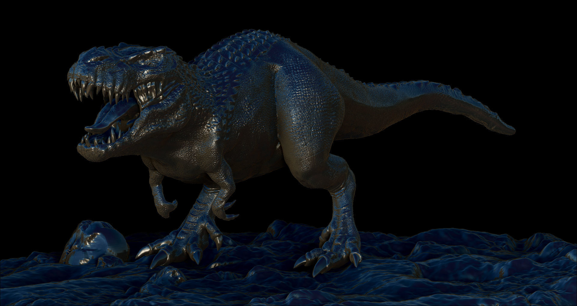 3D model Game Ready Low Poly Dinosaur T-rex VR / AR / low-poly | CGTrader