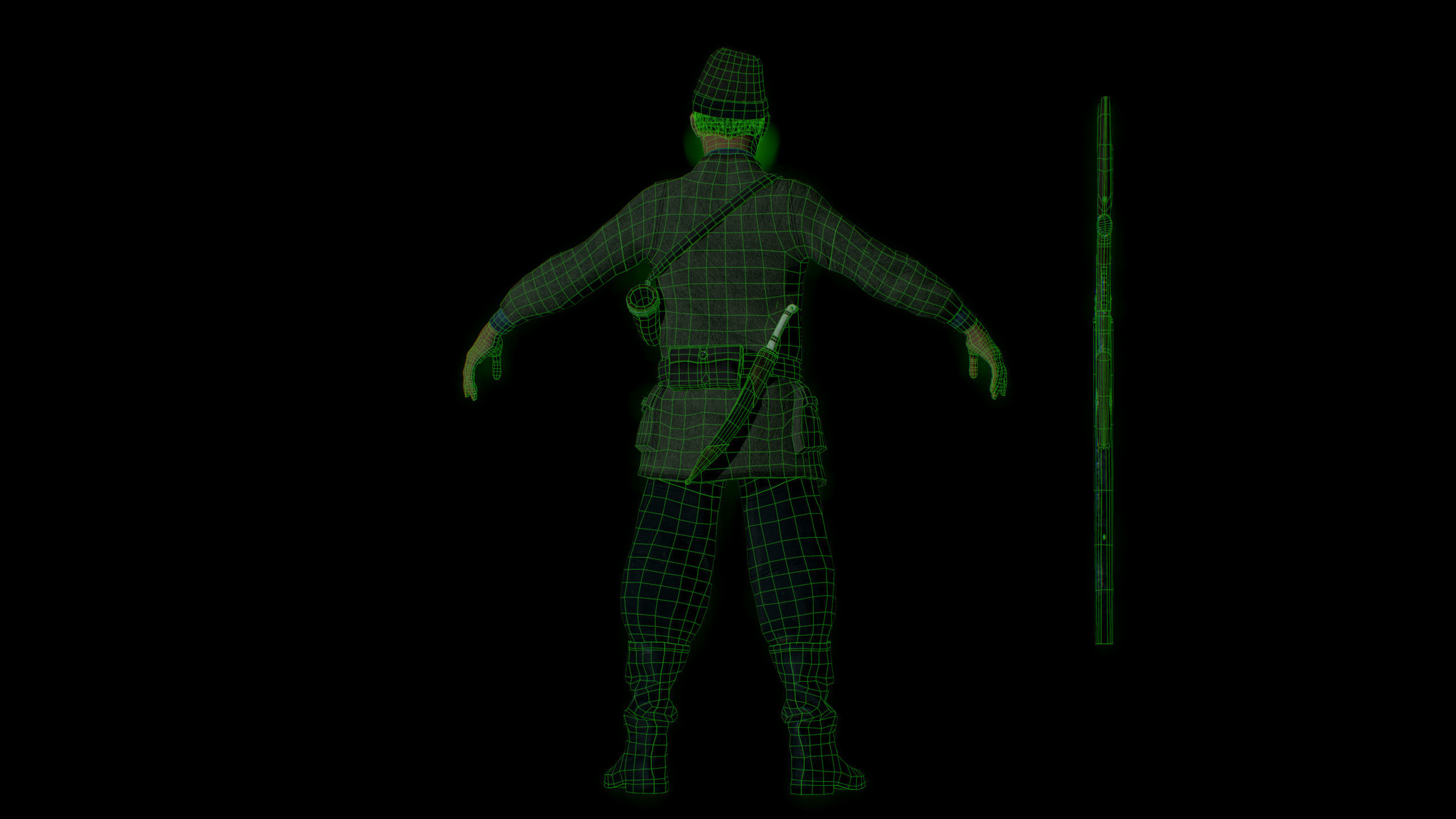 3D model hunter VR / AR / low-poly rigged | CGTrader
