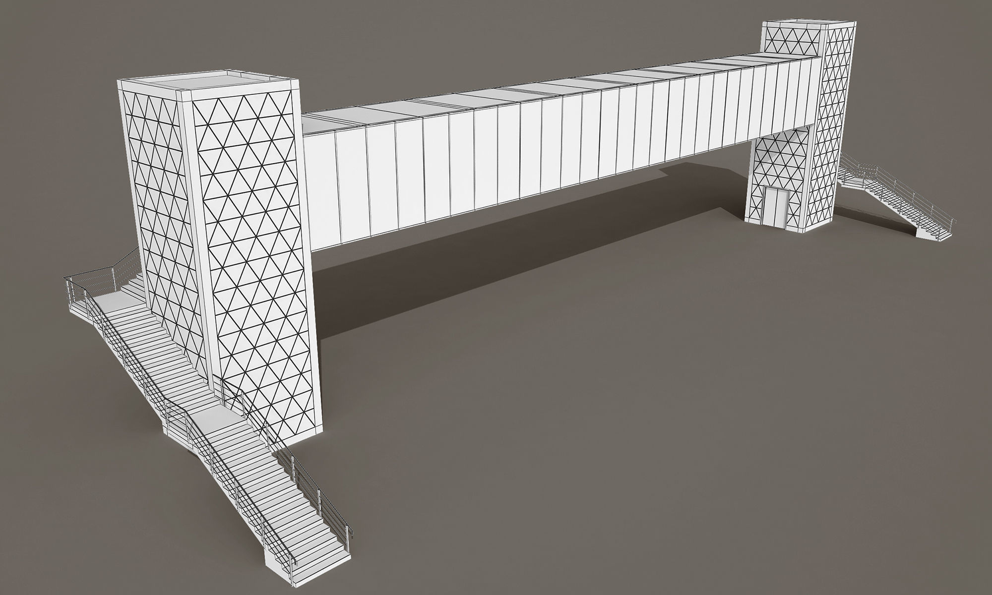 Pedestrian Bridge 3D model | CGTrader