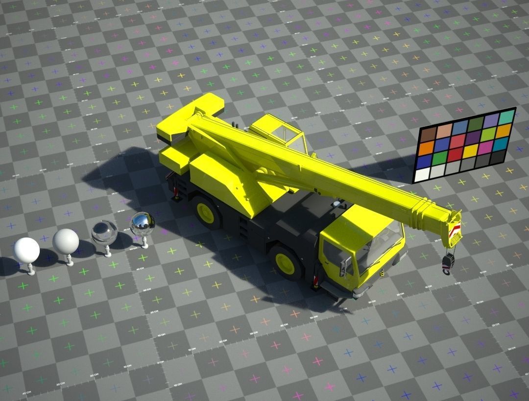 3D model Mobile Crane - Rigged VR / AR / low-poly rigged | CGTrader