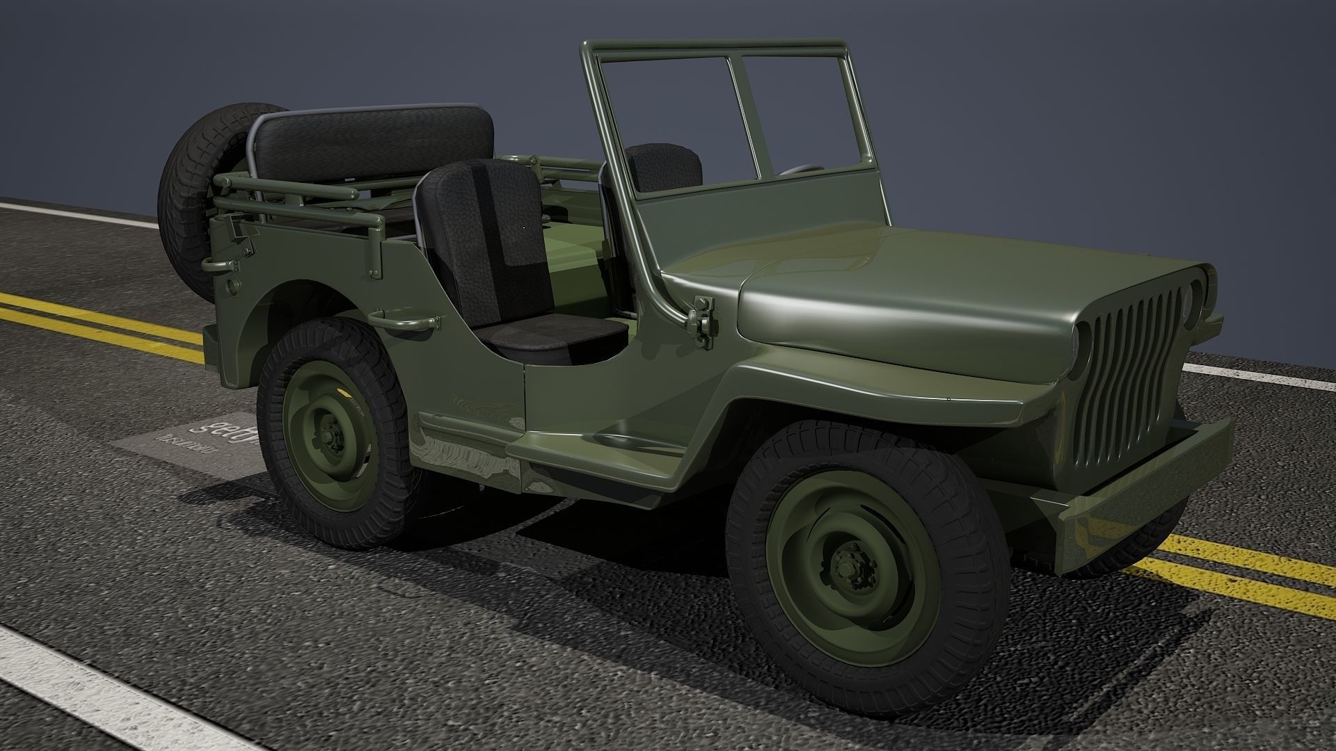 wrangler army jeep 3D model | CGTrader