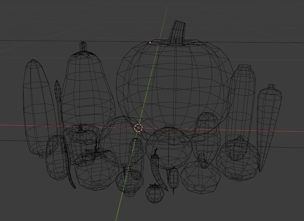 3D model 20 Vegetables - Flat Shaded VR / AR / low-poly | CGTrader