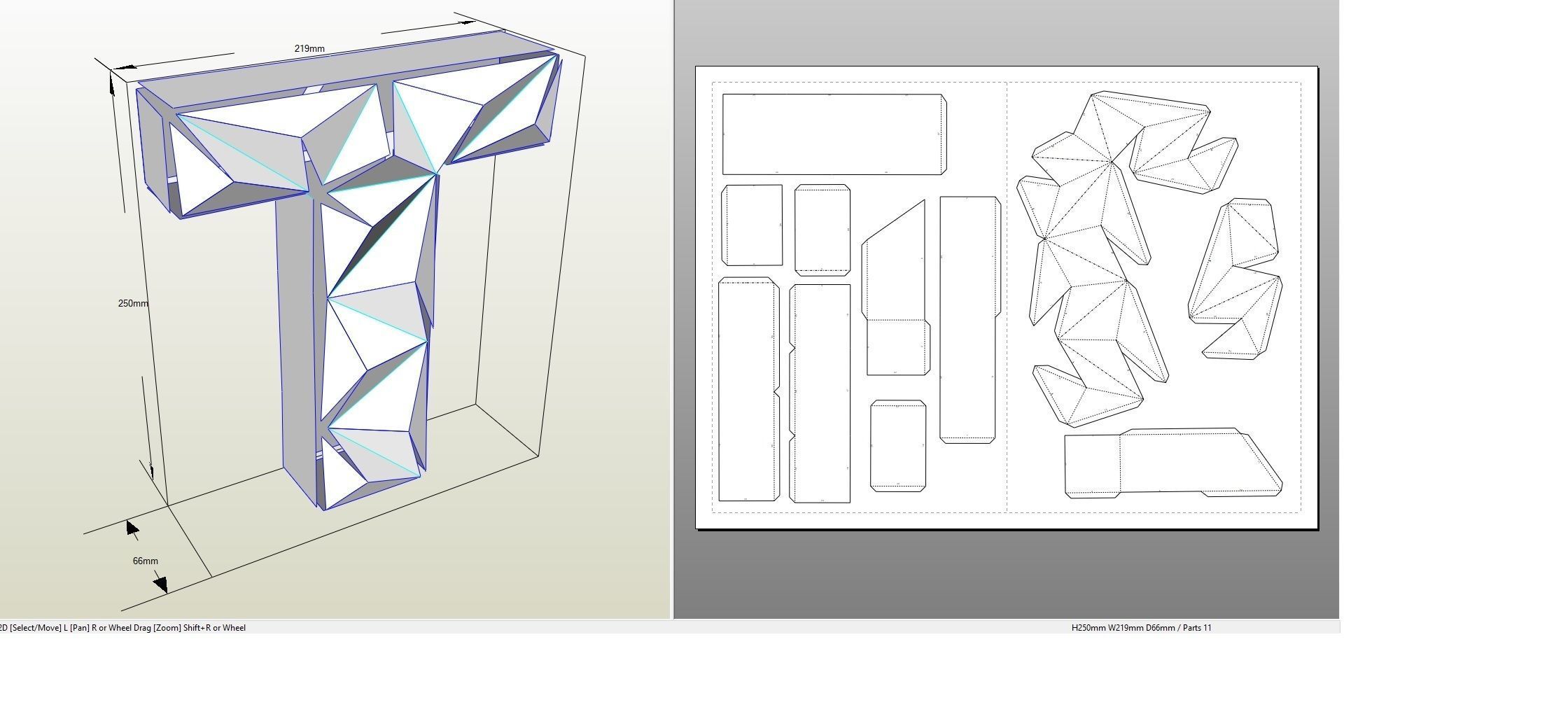 Lowpoly letter T 3D model 3D printable | CGTrader