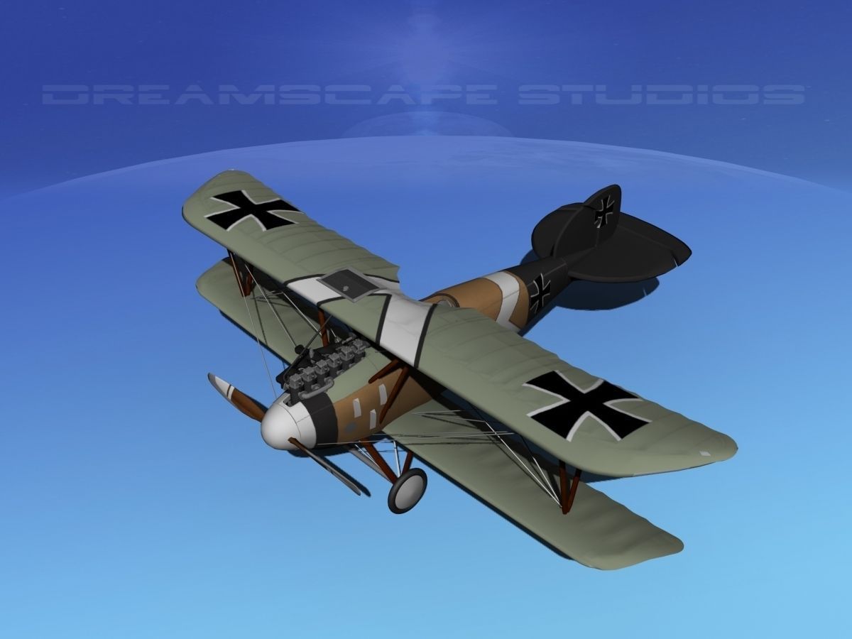 Albatross DIII Fighter 3D model rigged | CGTrader