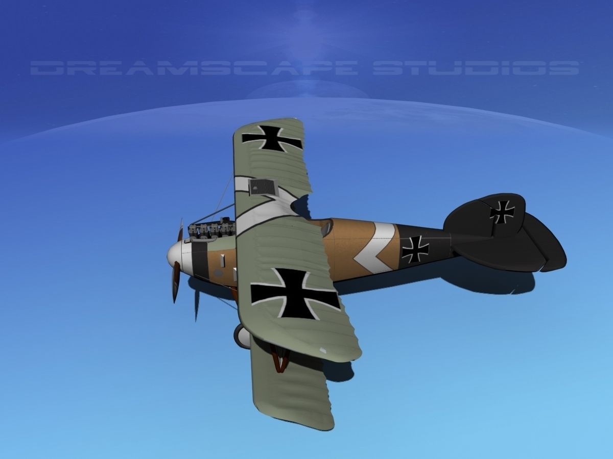 Albatross DIII Fighter 3D model rigged | CGTrader