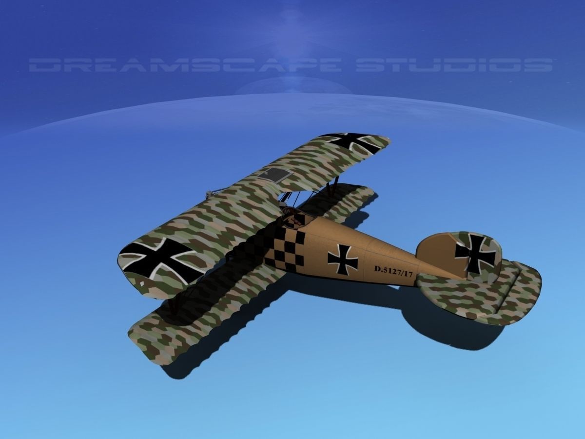 Albatross DIII Fighter 3D model rigged | CGTrader