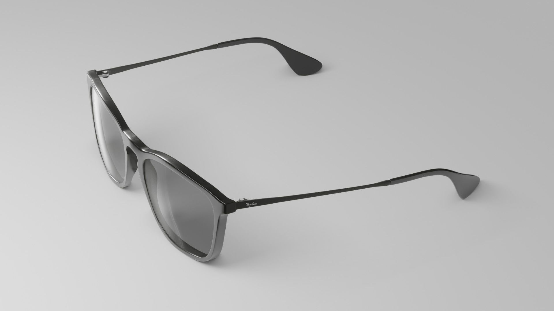 3D model Ray ban sunglasses model VR AR low-poly 3d model VR / AR / low ...