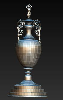 First division trophy old lady 3D model 3D printable | CGTrader