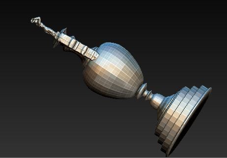 First division trophy old lady 3D model 3D printable | CGTrader