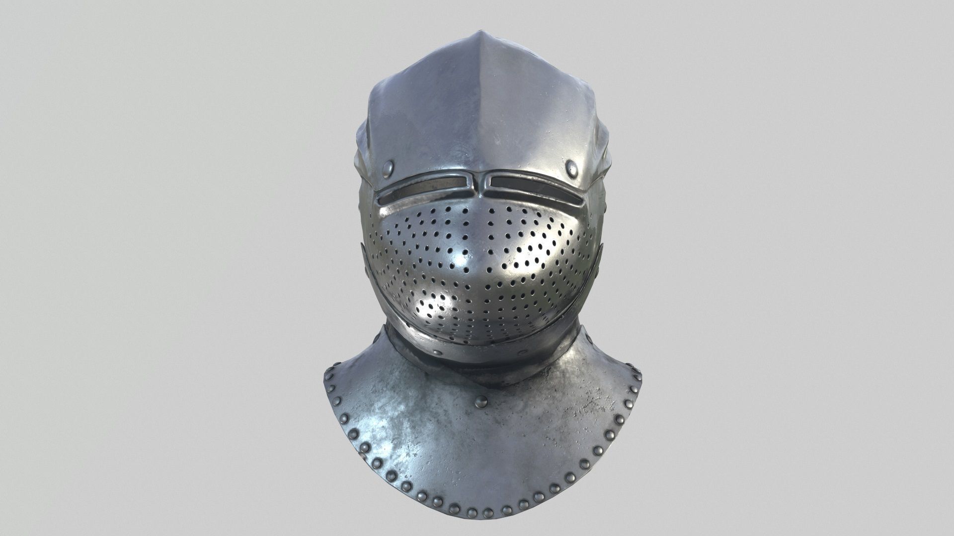 3D model Medieval Armet01 Helmet VR / AR / low-poly | CGTrader
