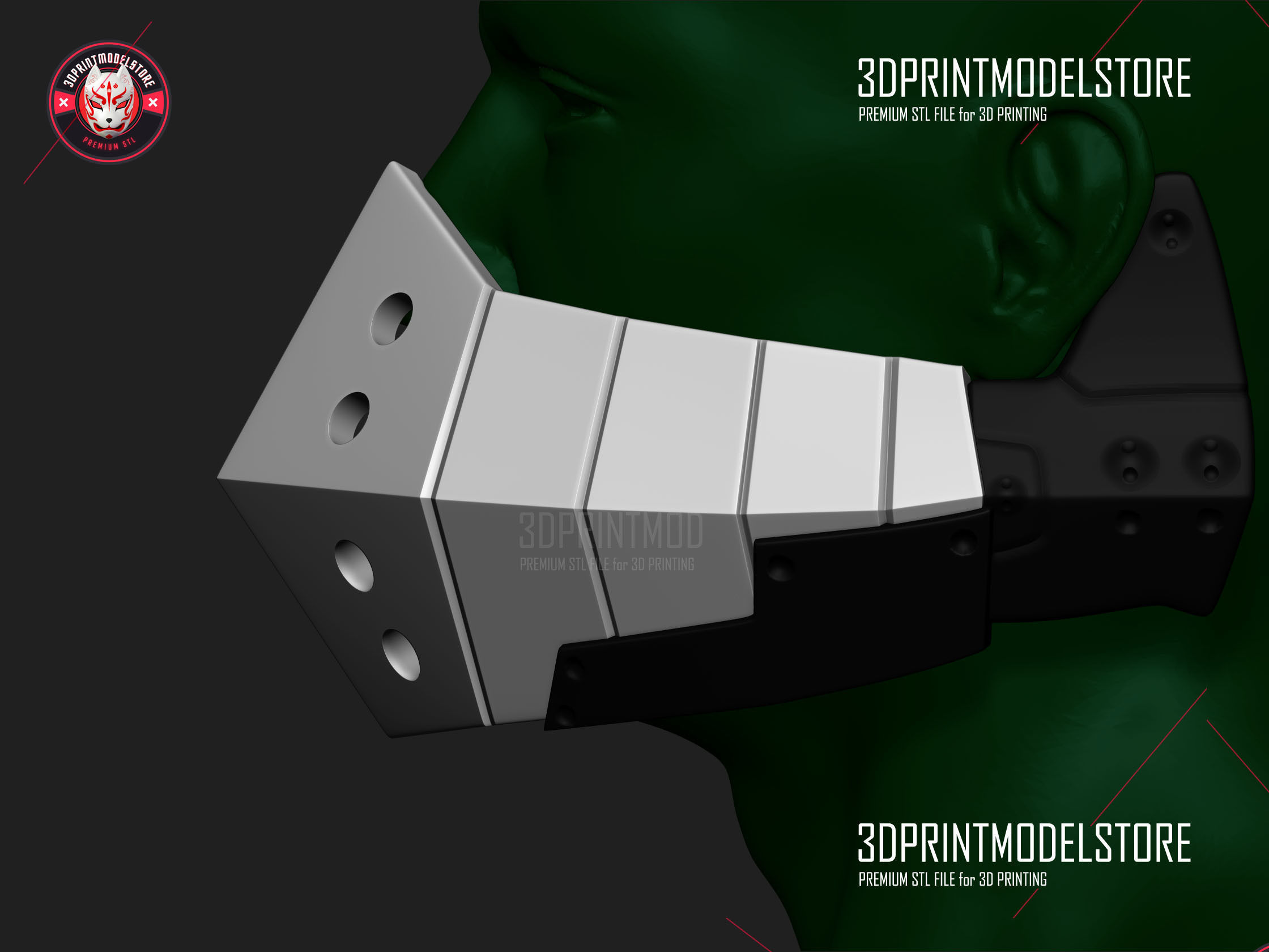 Deku Cosplay Mask - My Hero Academia 3D model 3D printable | CGTrader