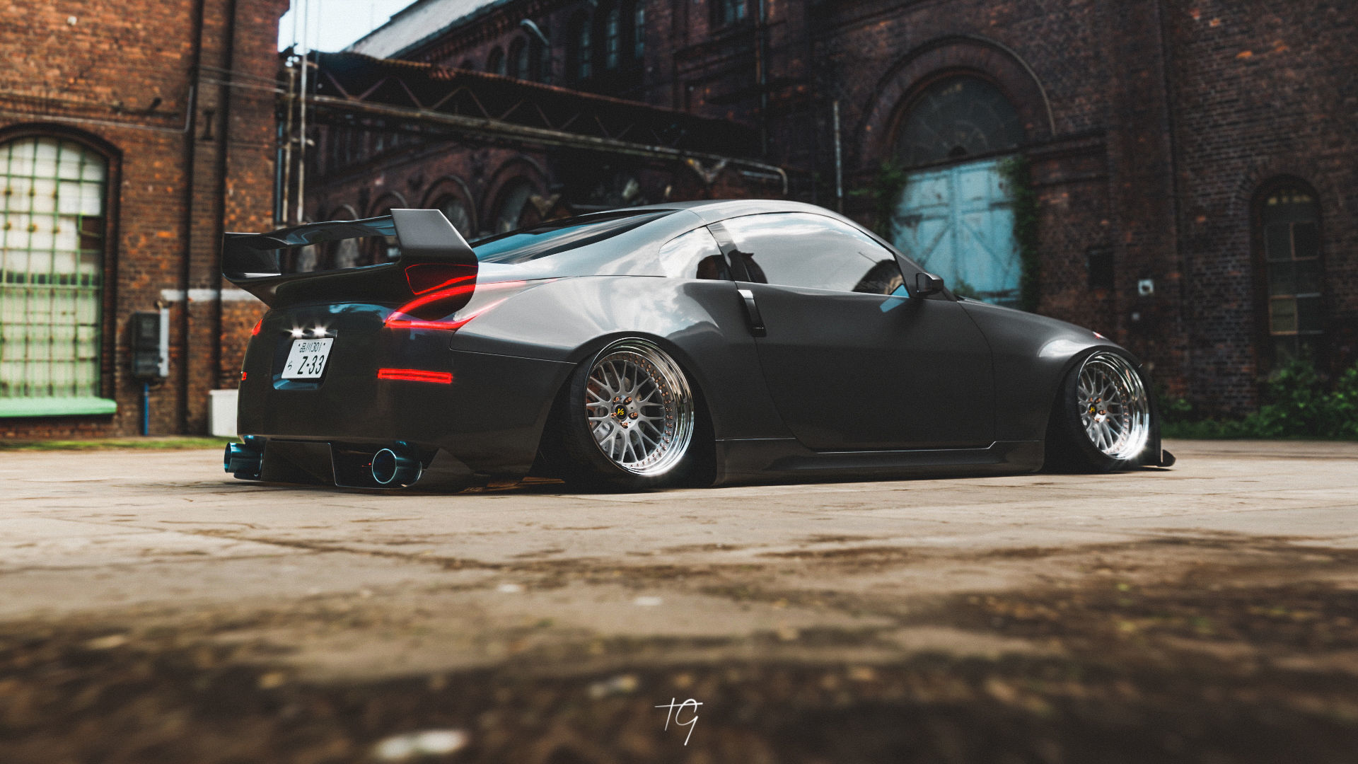 Stanced Nissan 350z 3D model | CGTrader
