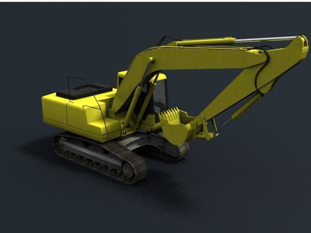 excavator and track loader free VR / AR / low-poly 3D model rigged ...