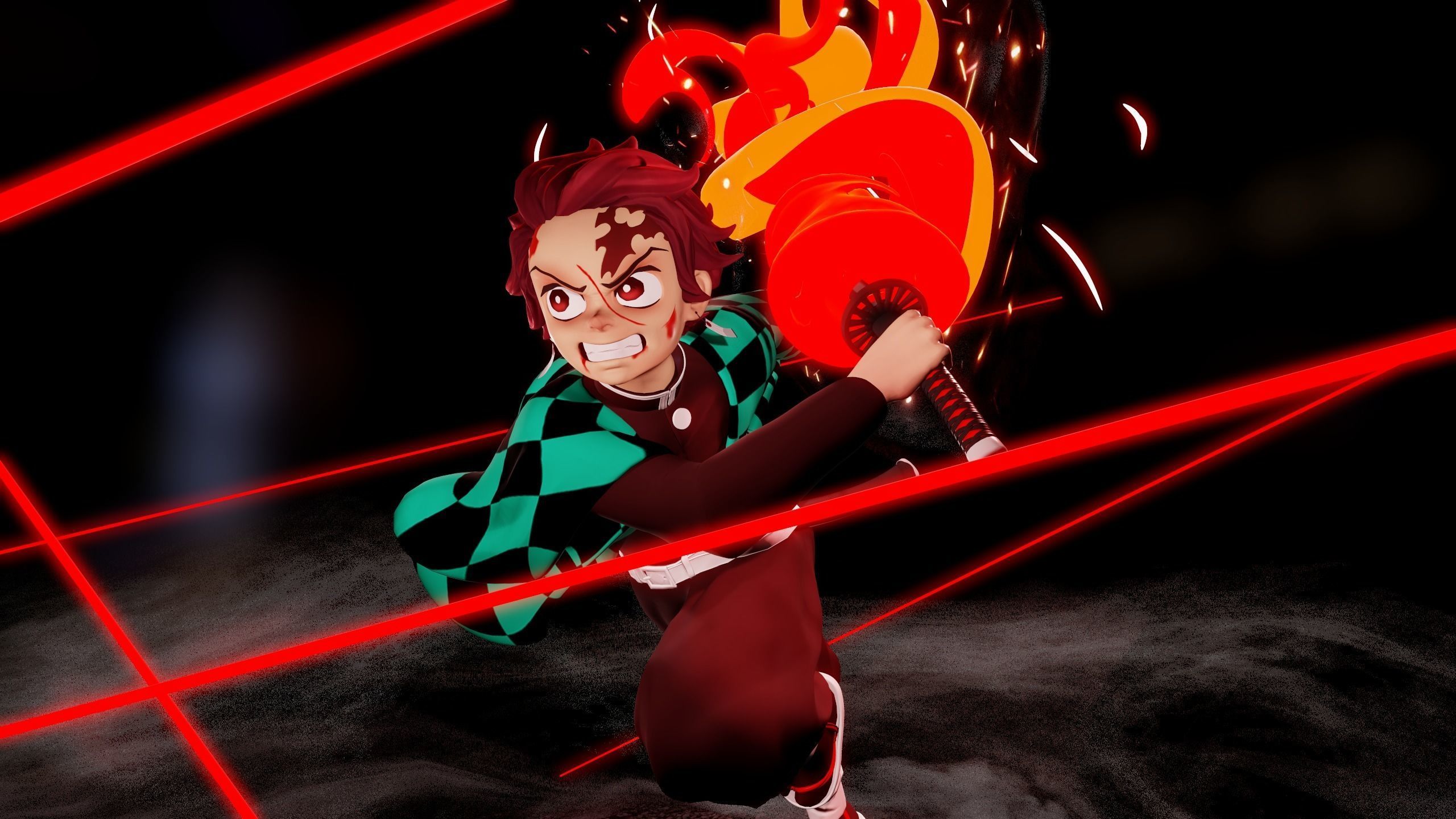 Tanjiro Kamado - Demon Slayer 3D model 3D printable | CGTrader