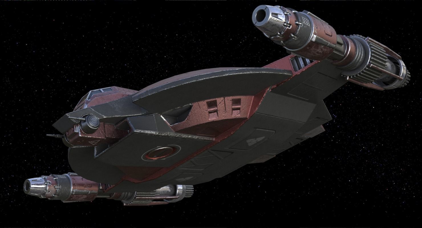 3D model Lancer Class Spaceship Vray VR / AR / low-poly | CGTrader