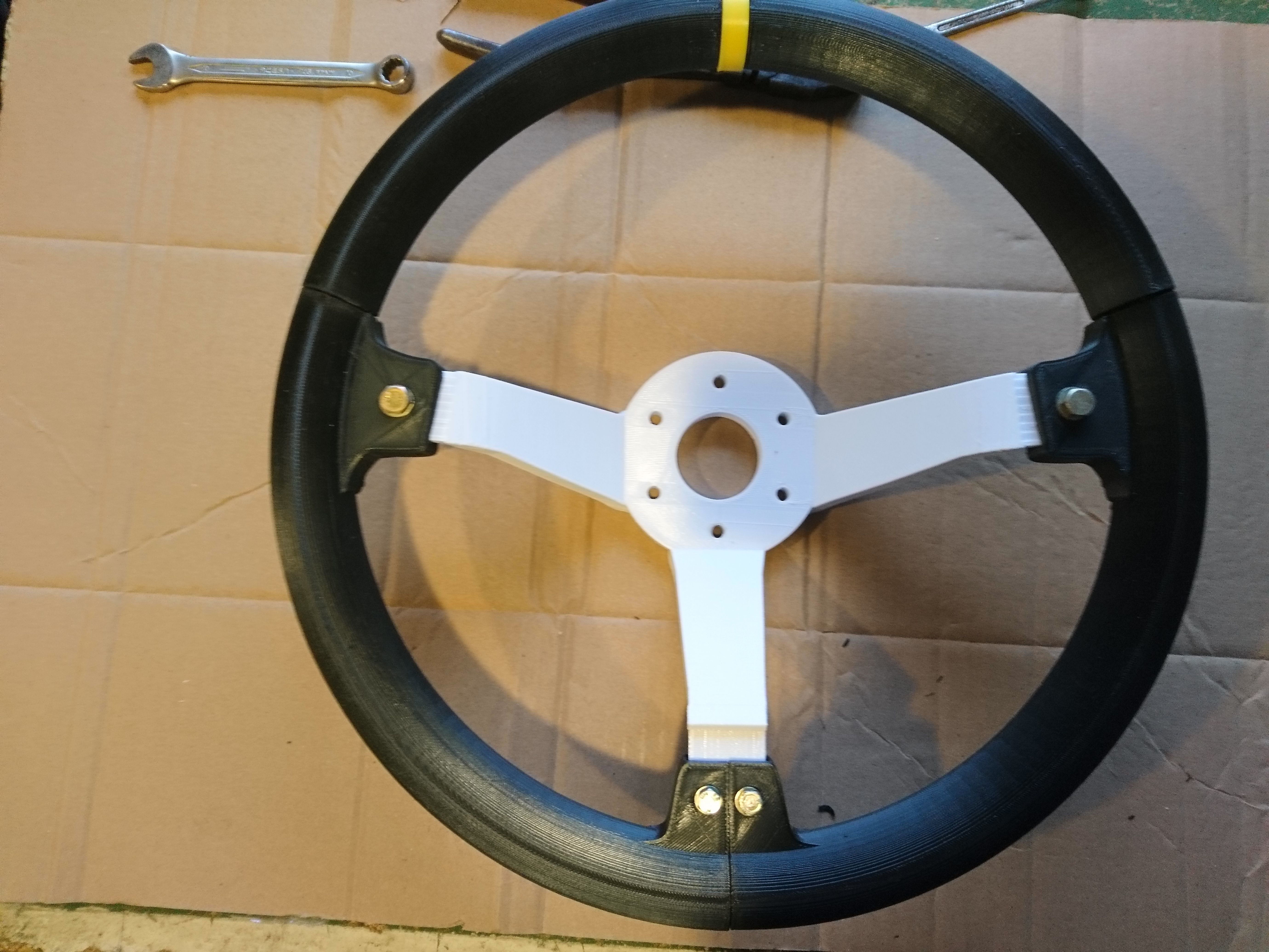 3D Printed 350mm Steering wheel 3D model 3D printable | CGTrader